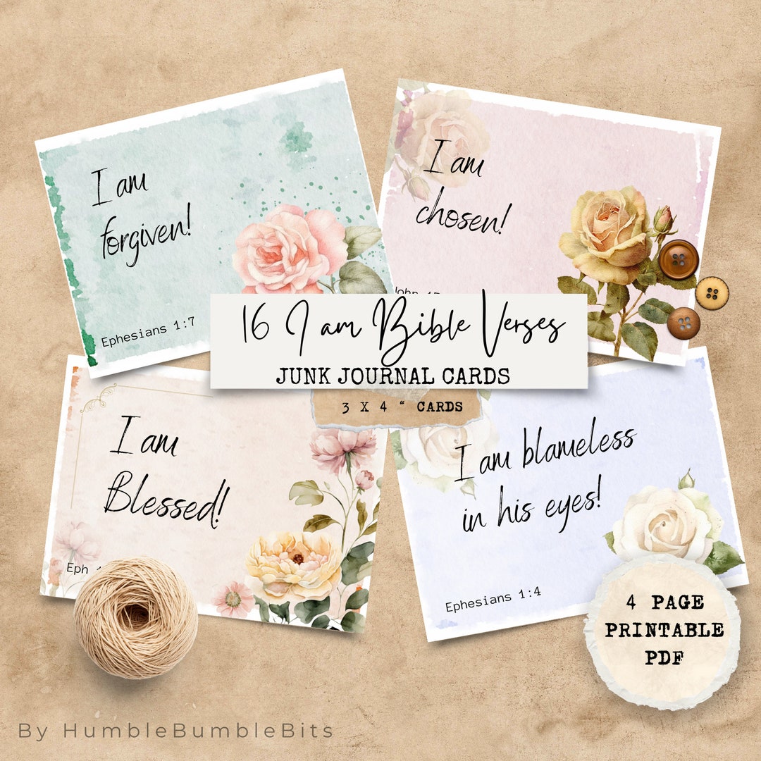 Bible Verse Affirmation Cards | Scripture Cards | Prayer Board Cards ...