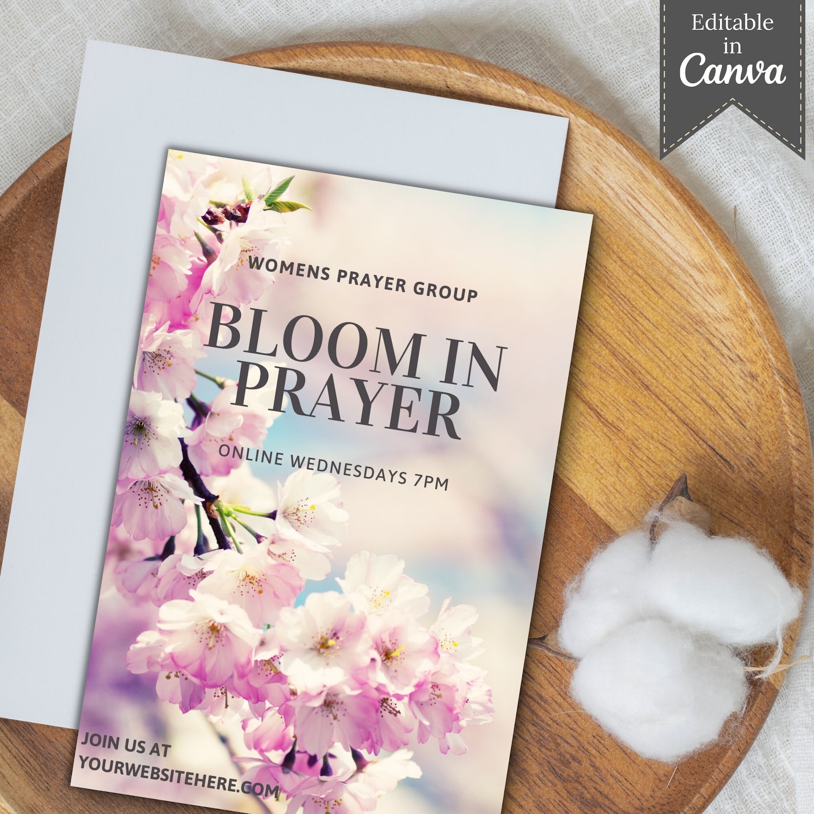 Womens Prayer Group Invite | Editable Evite | Church Group Flyer ...