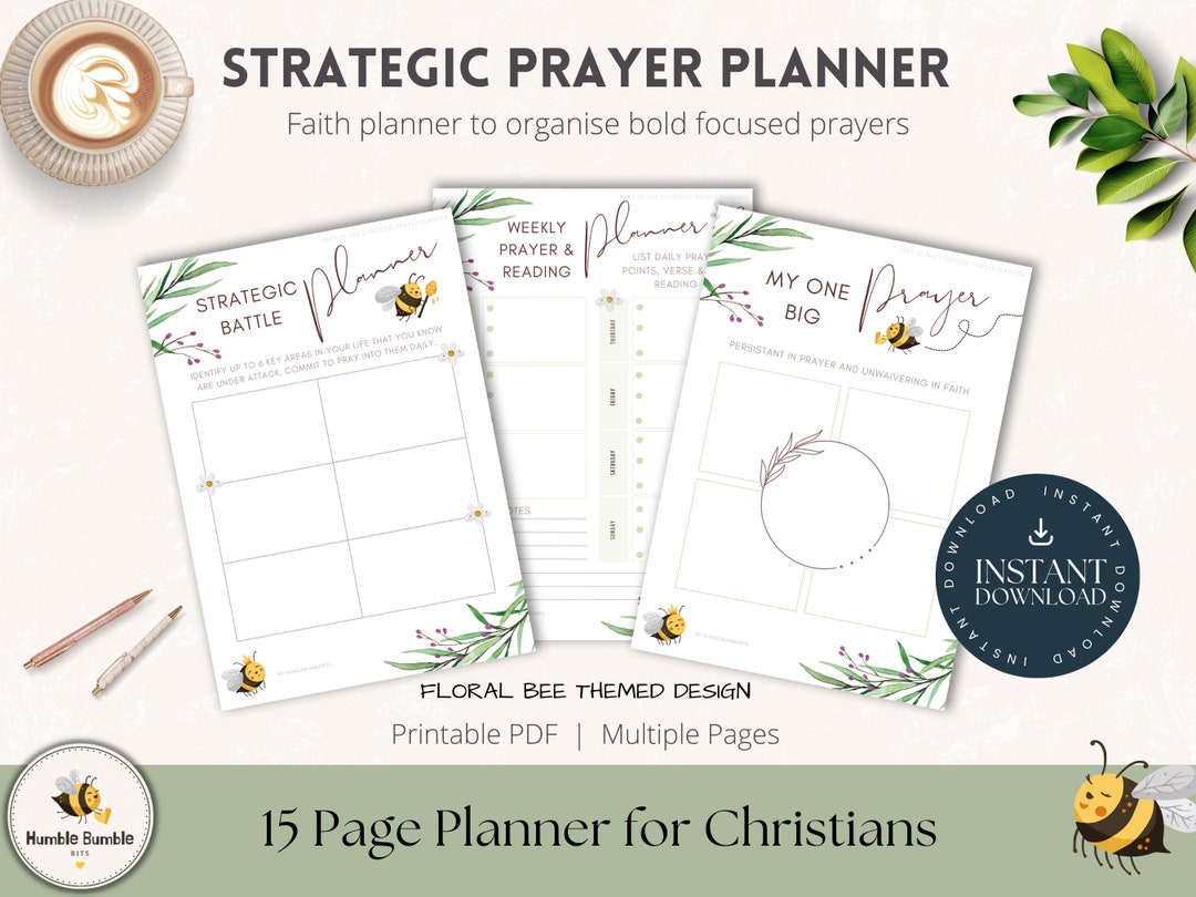 2024 Devotional Planner Bundle Christian Faith Planner Prayer Journal ...