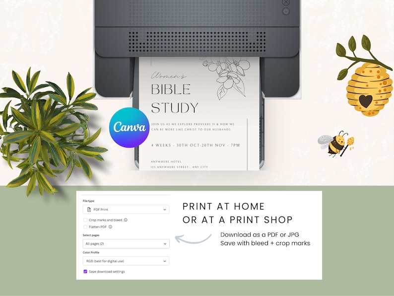 Womens Bible Study Invite Editable Invite Church Group - Etsy