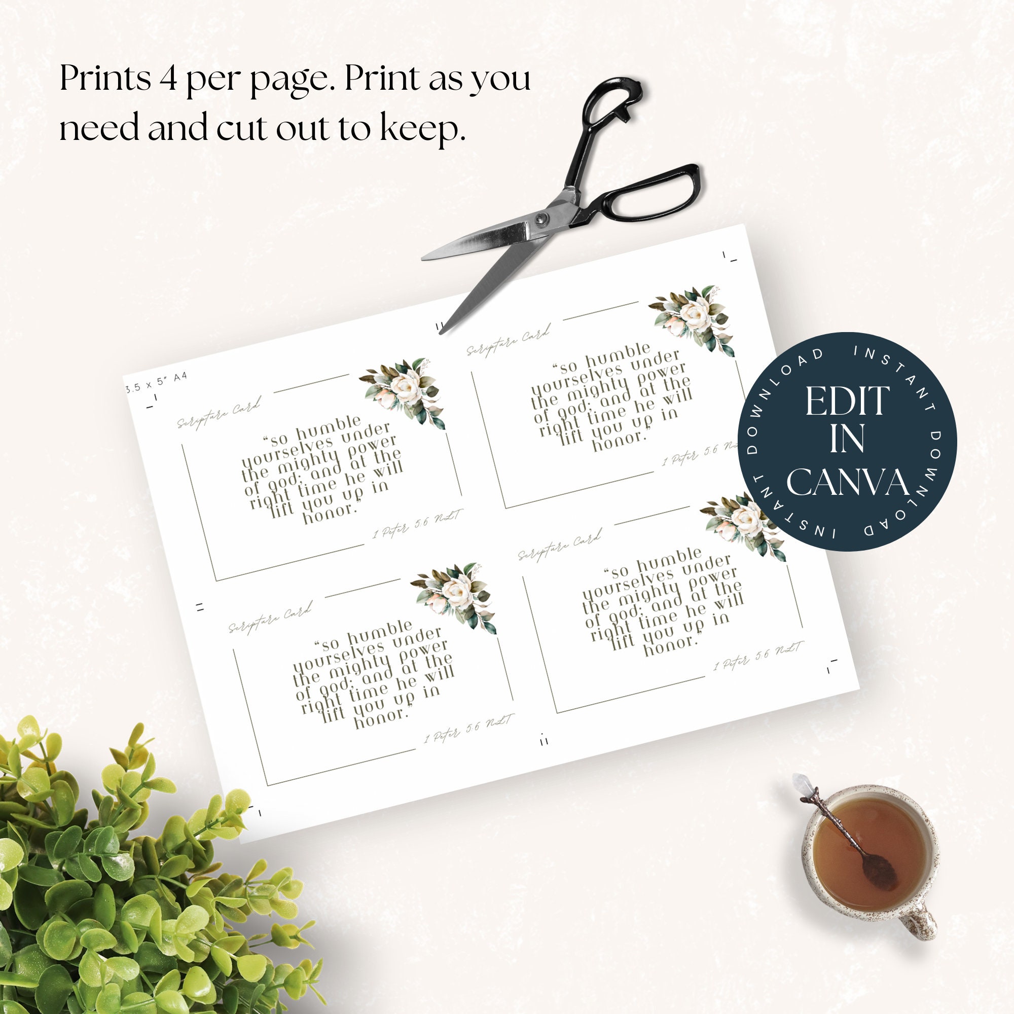 Editable Scripture Cards Bible Verse Card Prayer Card - Etsy