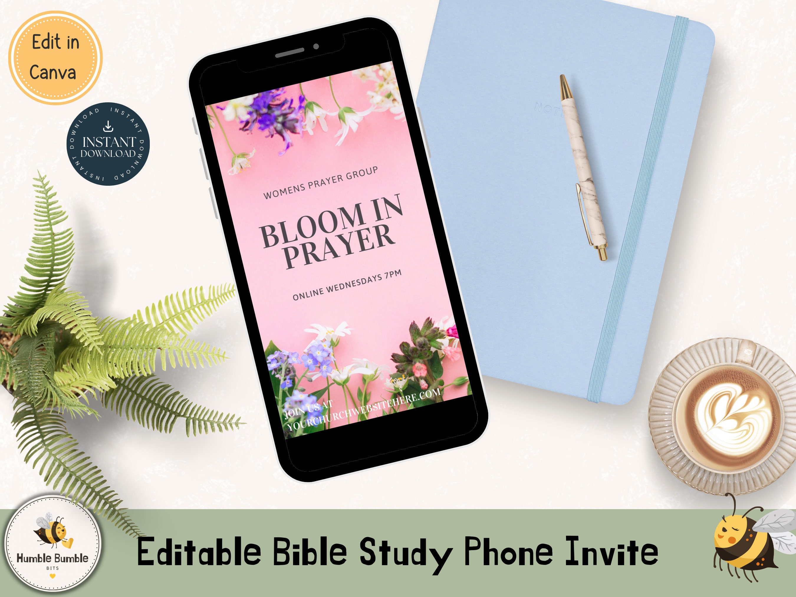 Editable Invite Prayer Group Invitation Bible Study - Etsy