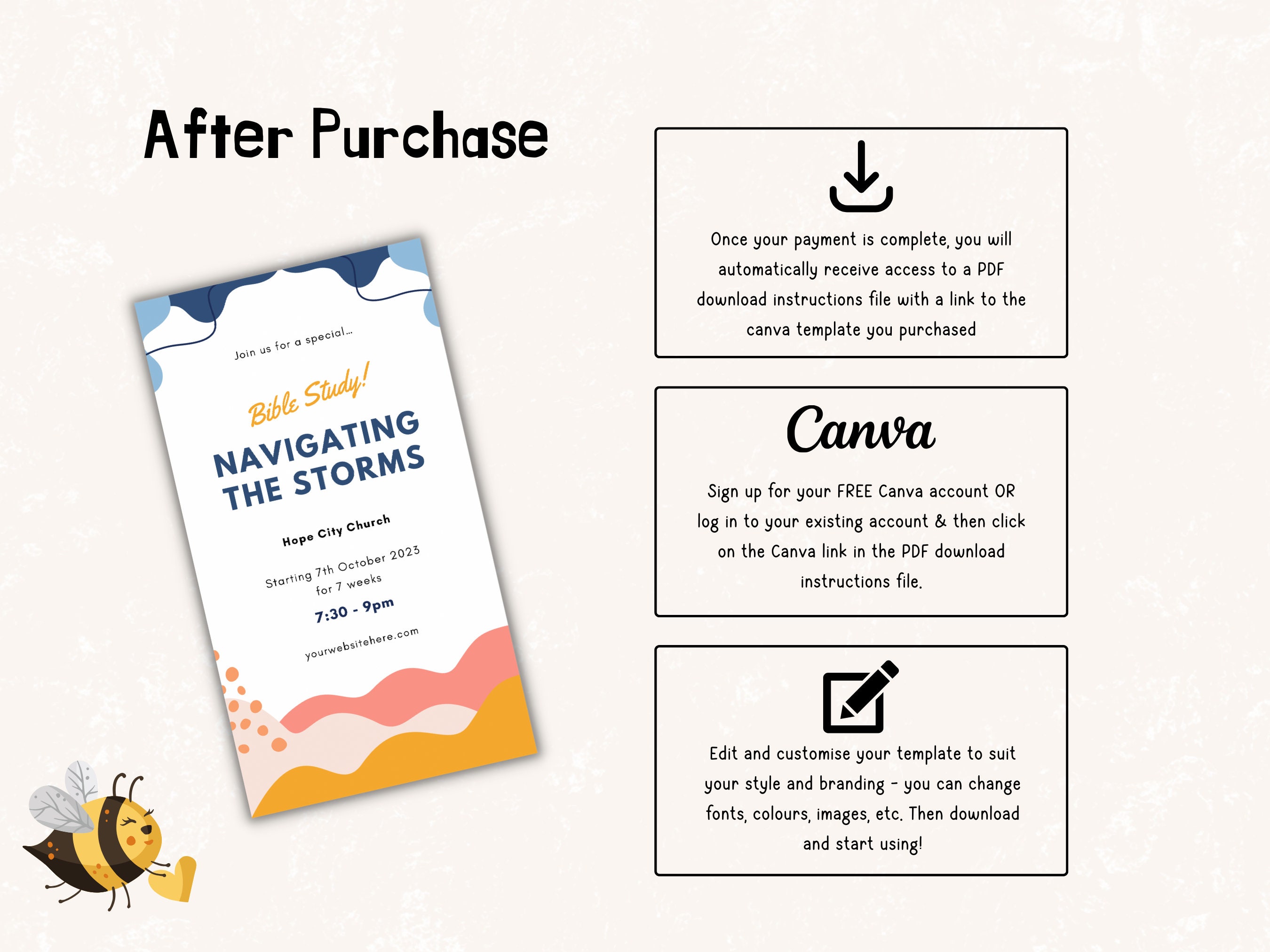 Bible Study Editable Invite Bible Study Invite Phone Invite Editable ...