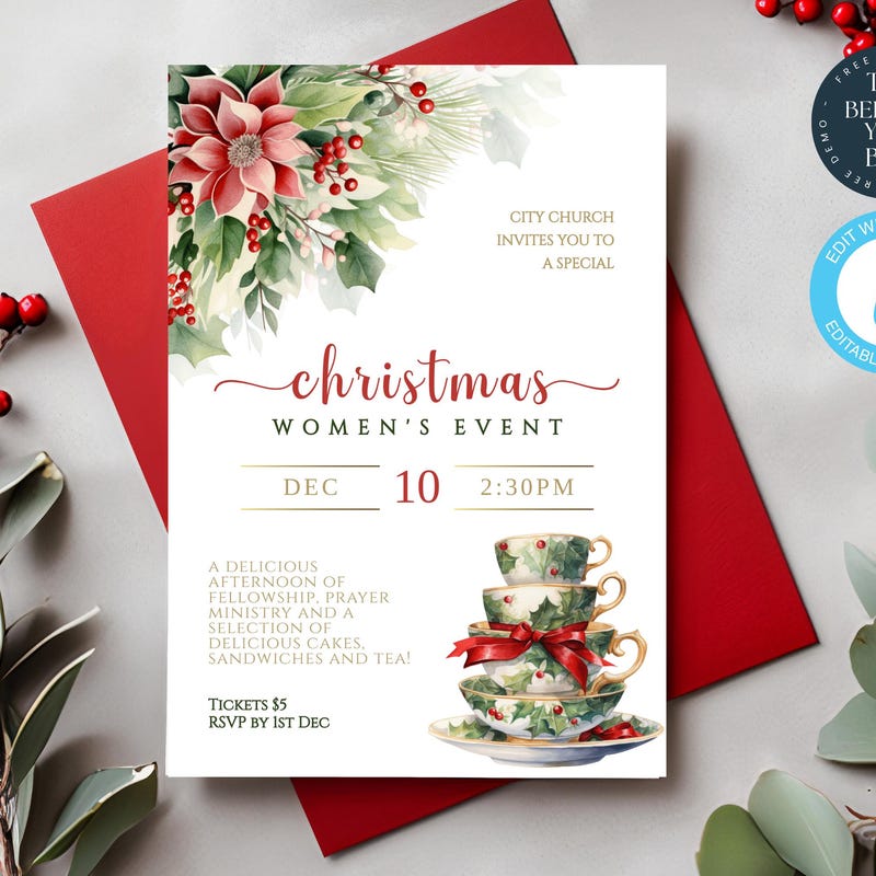 Christmas Tea Party - Etsy