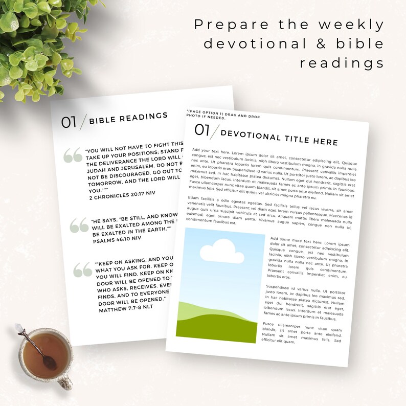 Editable Bible Study Booklet for Hosting Bible Study Template ...