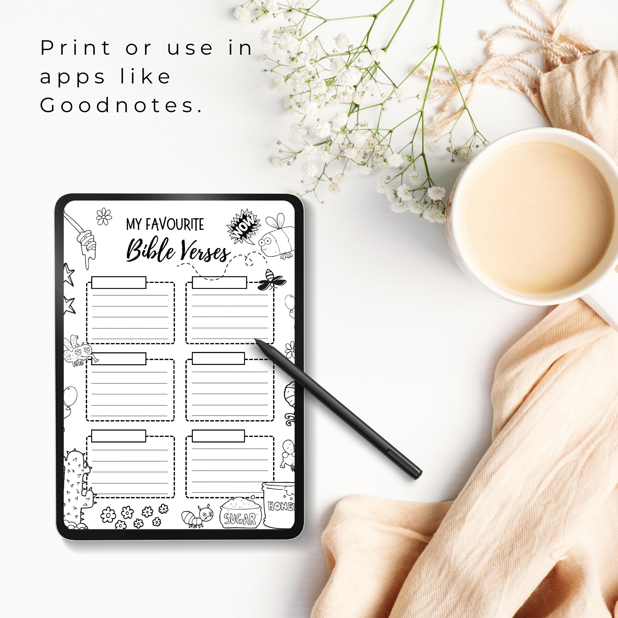 Kids Bible Verse Planning Sheet | Scripture Memory Planner | Favourite ...
