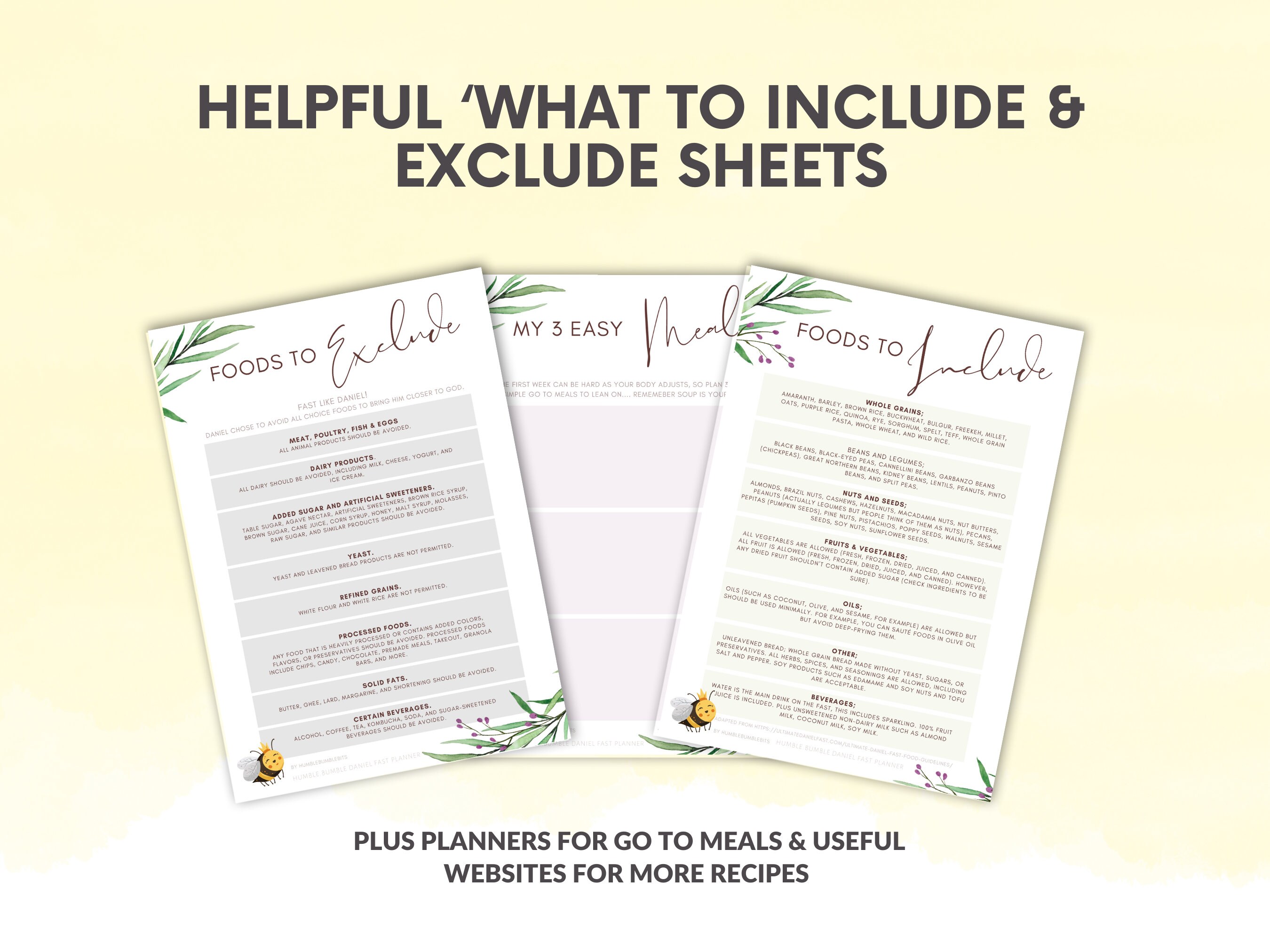 40 Day Lent Fasting Planner Fasting for Lent Planner Daniel Fast for ...