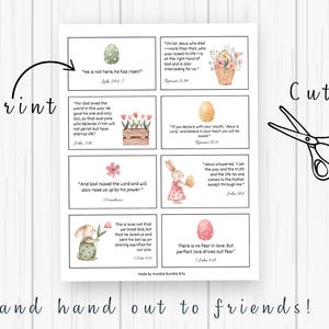 Easter Bible Verse Cards | Printable Scripture Cards for Kids ...
