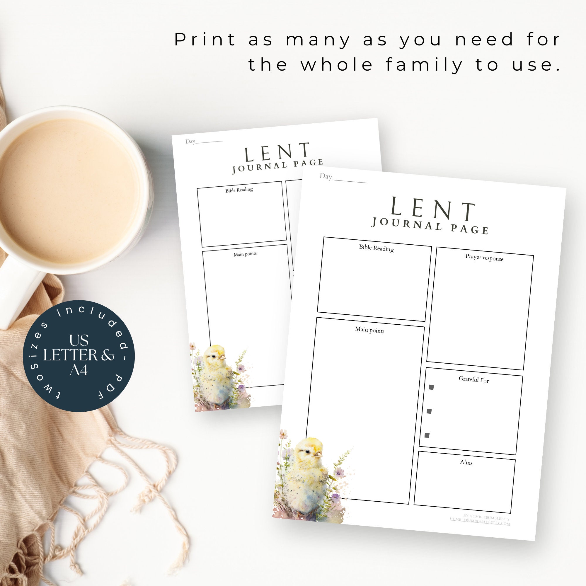 Lent Devotional Page Lent Journal Bible Study Prayer Journal Christian ...