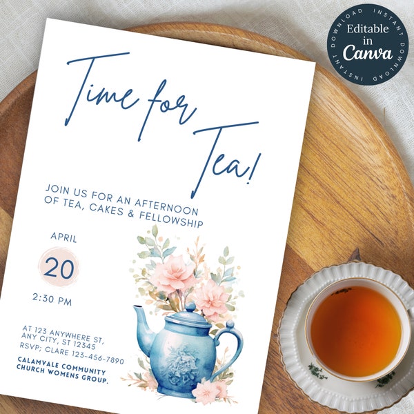 Ladies Tea Invitations - Etsy
