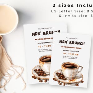 Men’s Brunch Invite | Men’s Fellowship Group | Church Poster | Bible ...