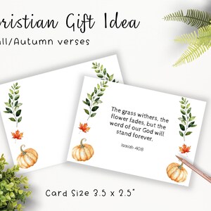 Fall Bible Verse Cards | Printable Scripture Cards | Christian ...