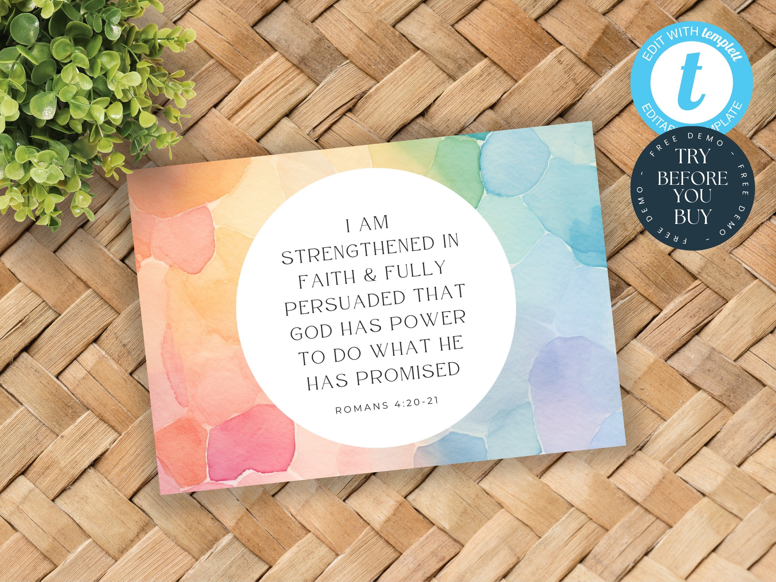 Editable Scripture Cards Bible Verse Memory Cards Junk Journal Promise ...