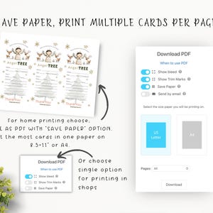 Christmas Angel Tree Tags | Editable Giving Tree Gift Tag | Tree Flyer ...
