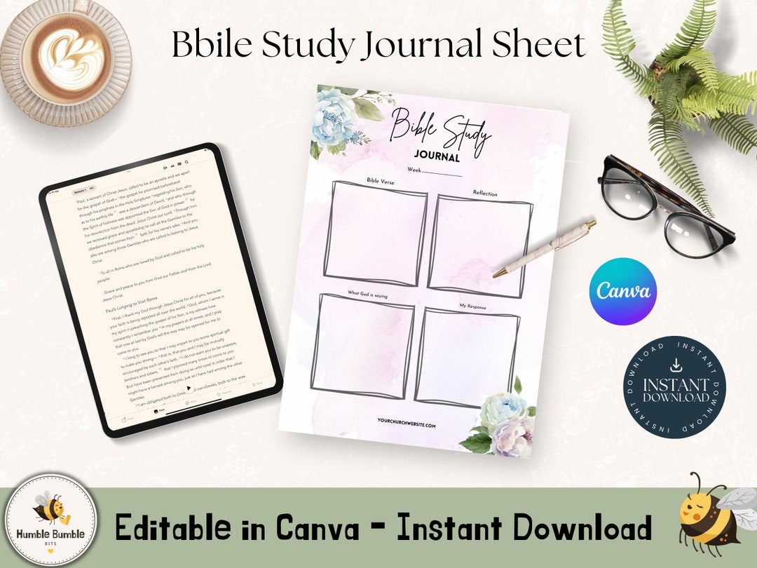 Bible Study Journal Printable | Faith Journal | Bible Study Sheet ...
