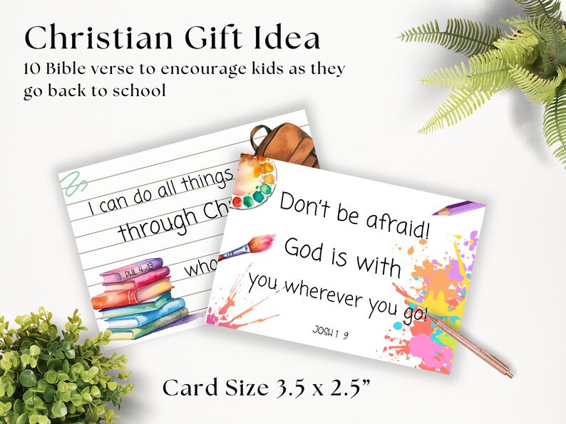 10 Back to School Scripture Cards | Bible Verse Lunch Love Notes ...