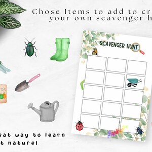Editable Scavenger Hunt Worksheet | Minibeast Bug Hunt | Outdoor Games ...