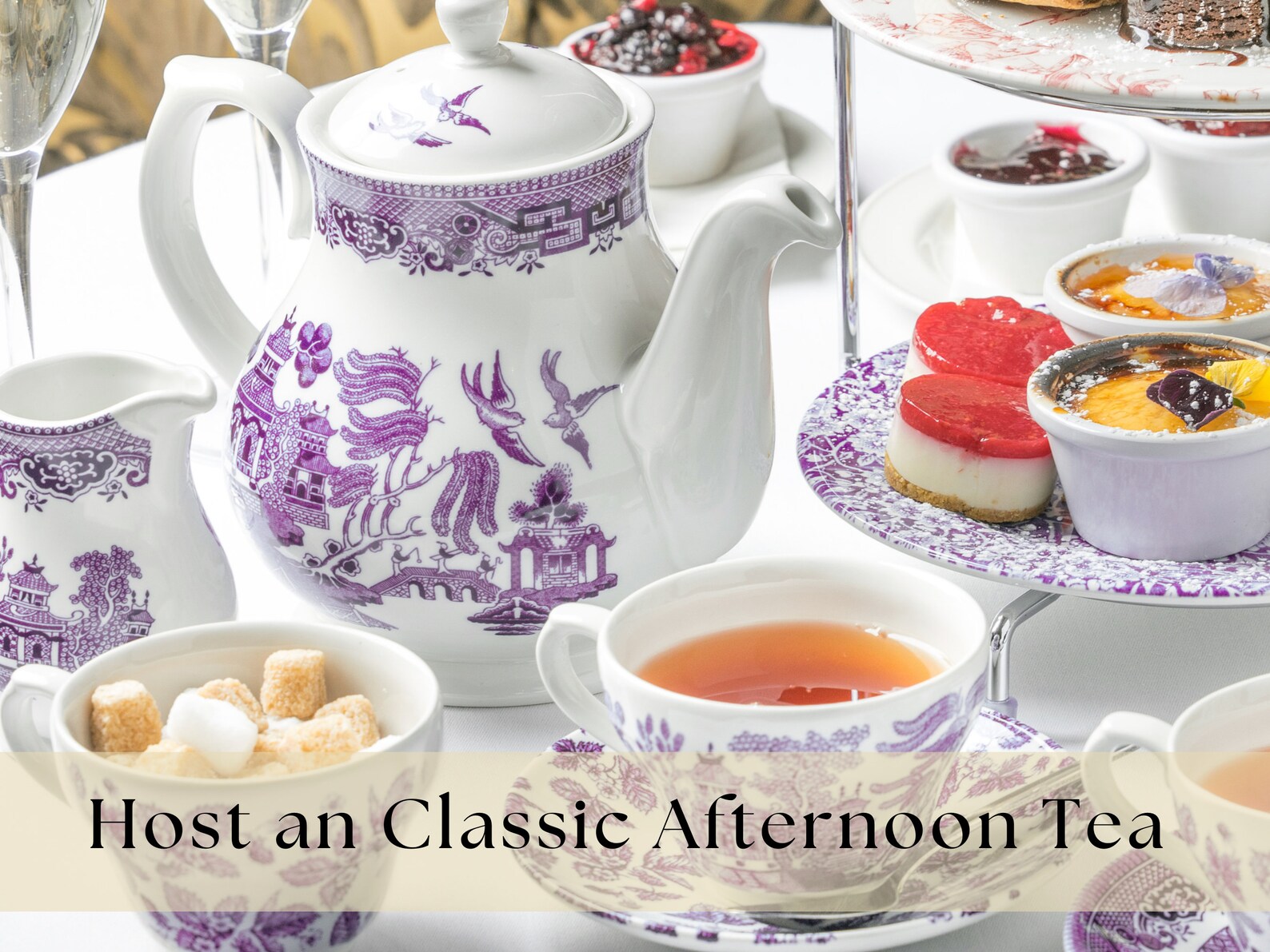 Classic Afternoon Tea Menu Template | Editable High Tea Menu ...