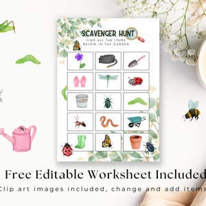 Bug Scavenger Hunt Invitation | Bug Party Invitation | Bug Birthday ...