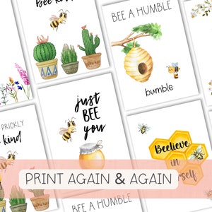 Motivating Printable Posters, Bee Themed Posters, Printable Posters ...