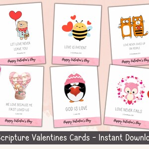 Love Scripture Cards Valentines Bible Verse Cards Memory Verse Cards ...
