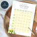Yellow Lent Calendar 2024 Lent Tracker 40 Day Lenten Calendar Lent ...