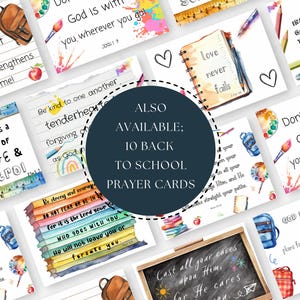 Back to School Prayer Poster, First Day of School, Prayer Card ...