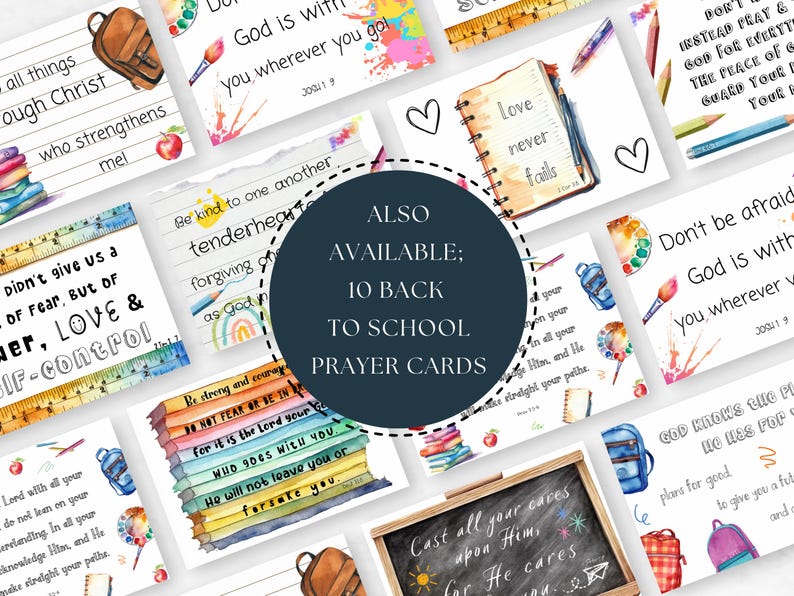 Back to School Prayer Poster, First Day of School, Prayer Card ...