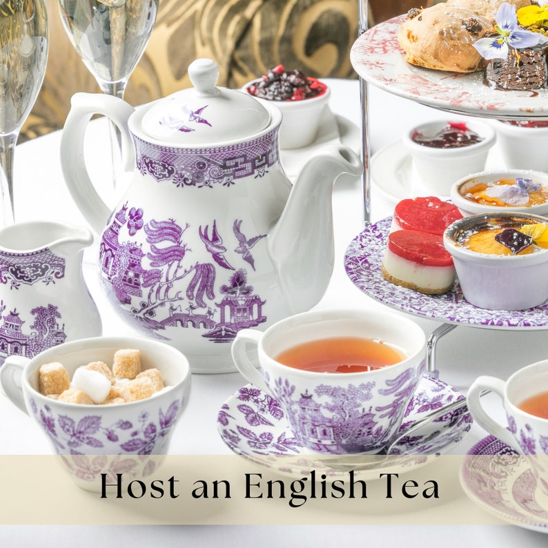English Afternoon Tea Menu Template | Editable High Tea Menu ...