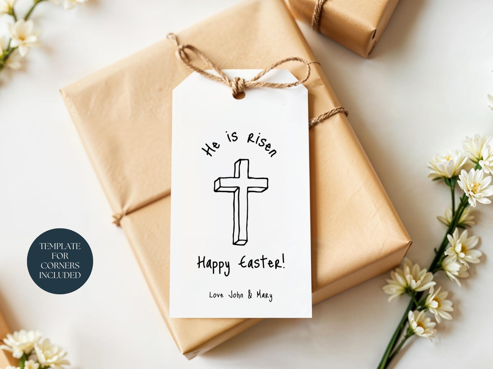 He is Risen Easter Gift Tags - Printable Easter Gift Tags - Christian ...