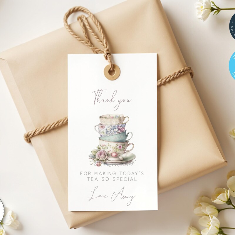 Tea Party Favor Tags - Etsy