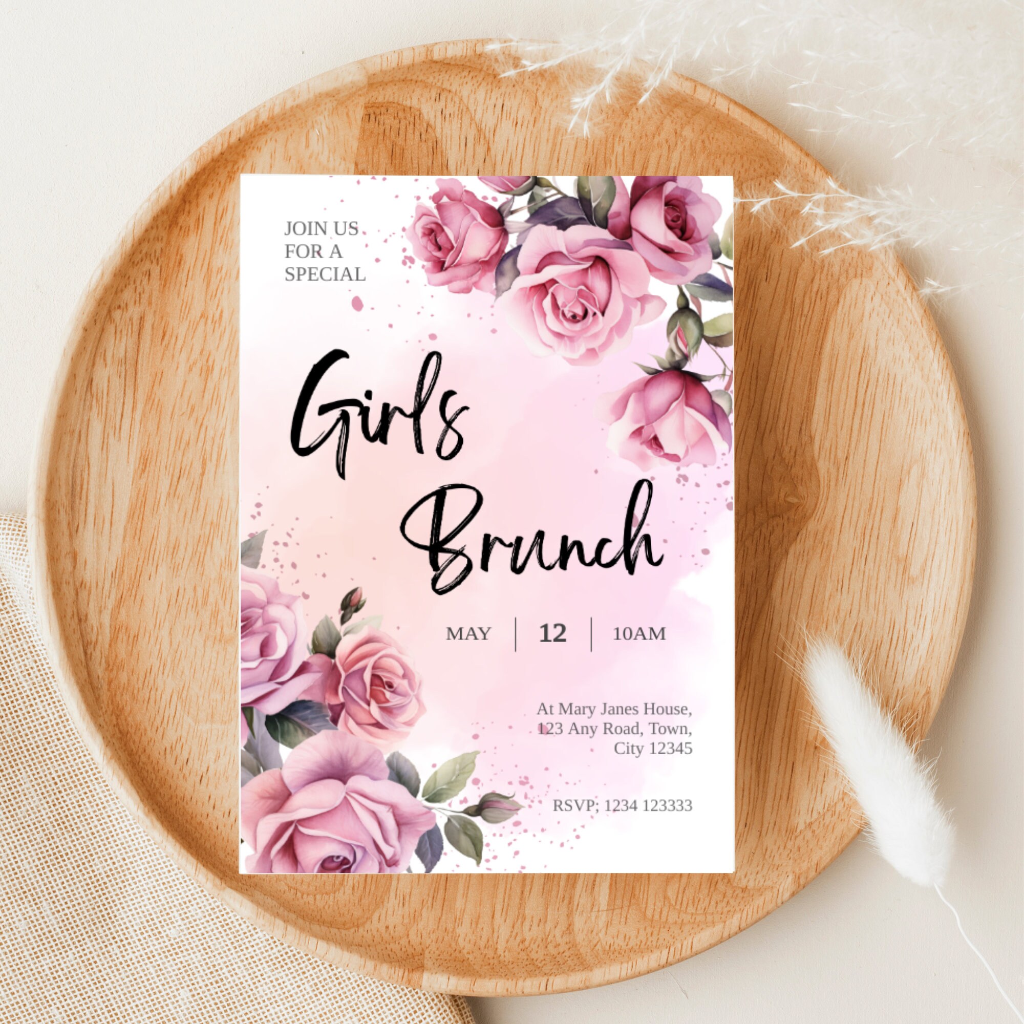 Pink Women's Day Church Event Flyer | Empowerment Brunch | Networking ...