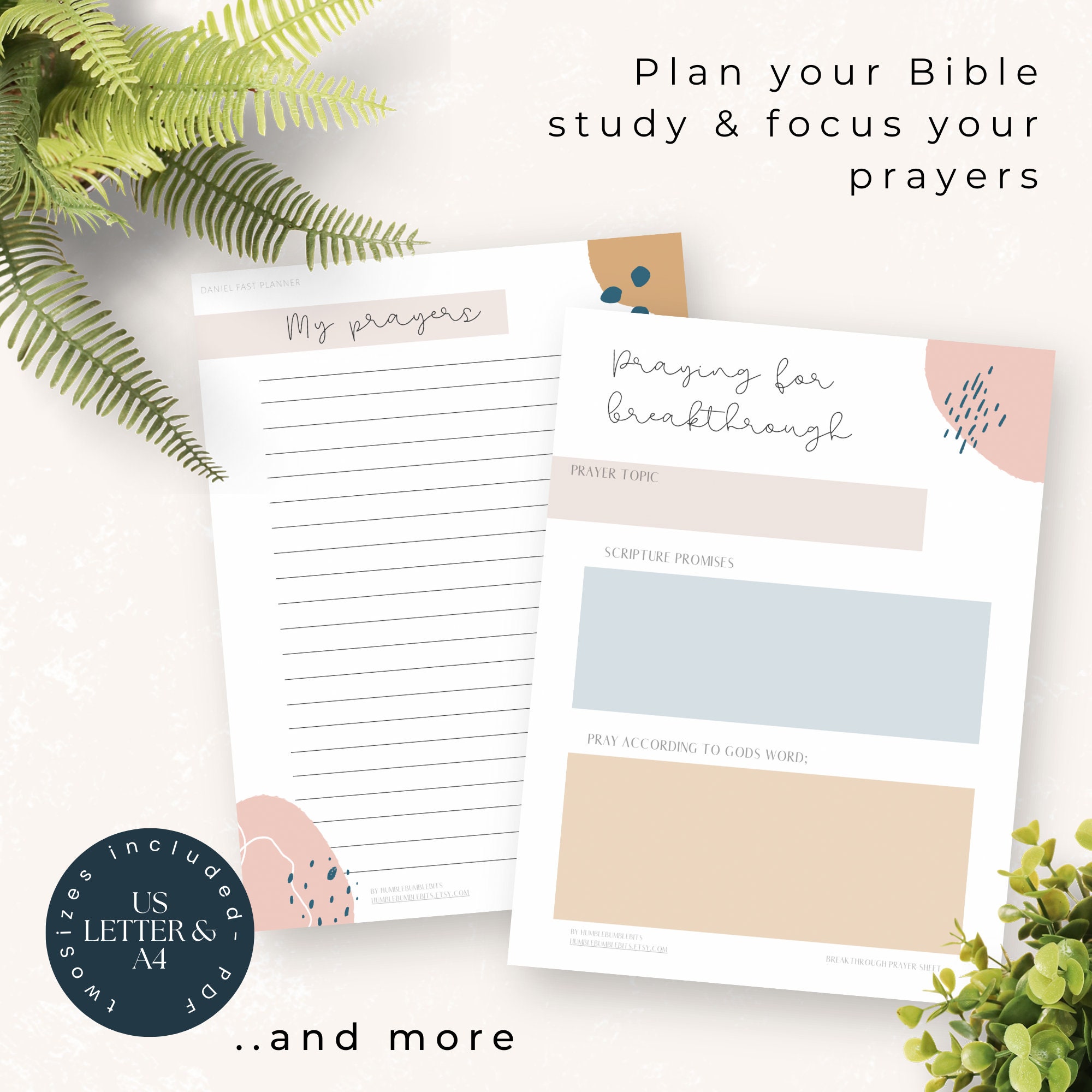Fasting Journal & Planner 2024 | Fasting Planner Bundle | Daniel Fast ...