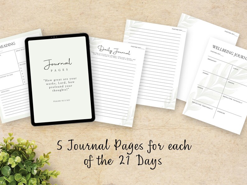 Christian Fasting Journal | Prayer Planner | Daniel Fast Planner | New ...