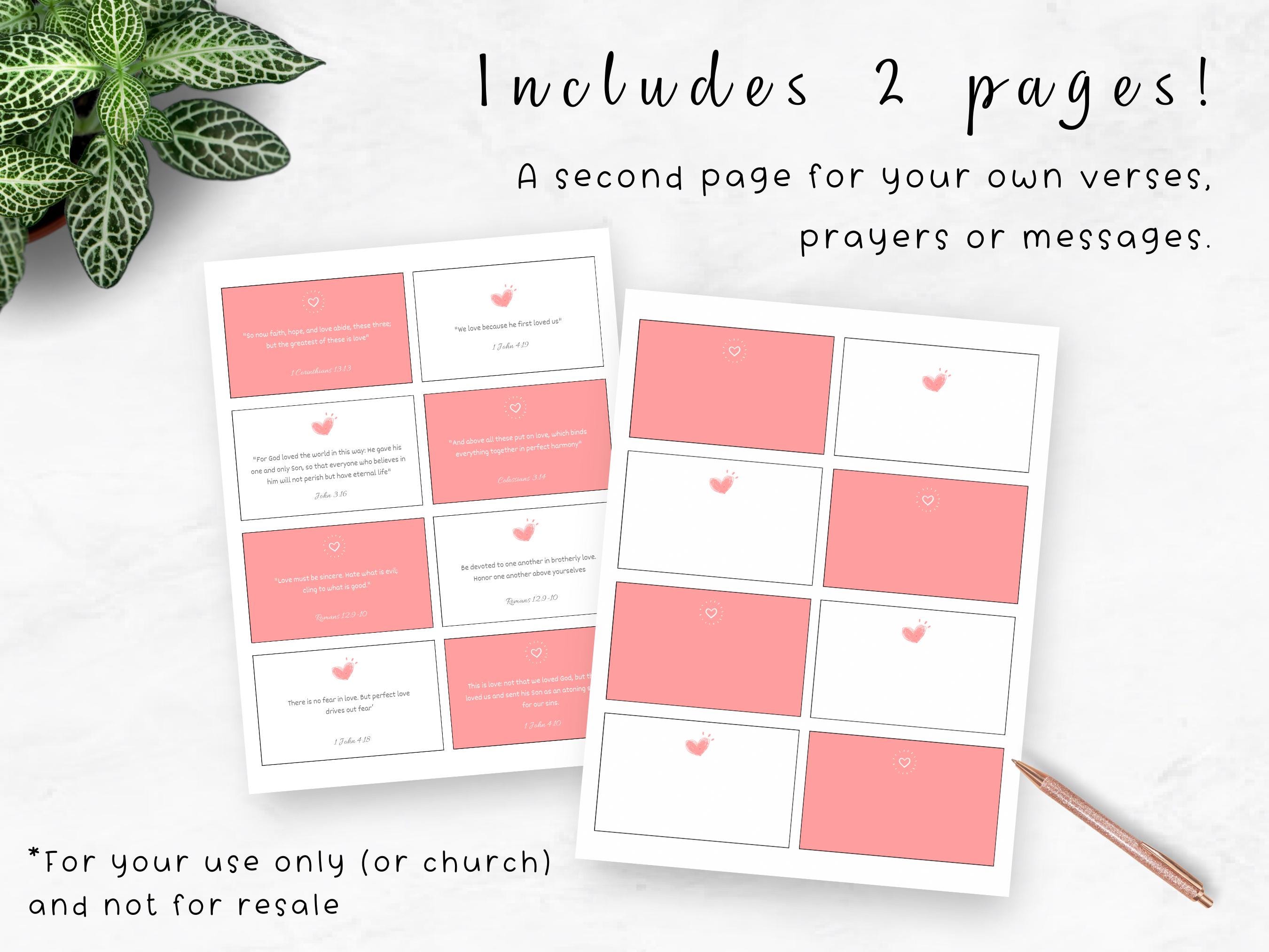 Bible Verse Lunchbox Notes - Printable Scripture Cards for Kids - Love ...