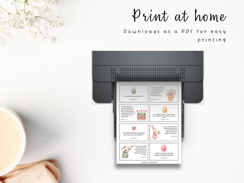Easter Bible Verse Cards | Printable Scripture Cards for Kids ...