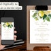 Citrus Lemon Afternoon Tea Menu Template | Garden Tea Party | Editable ...