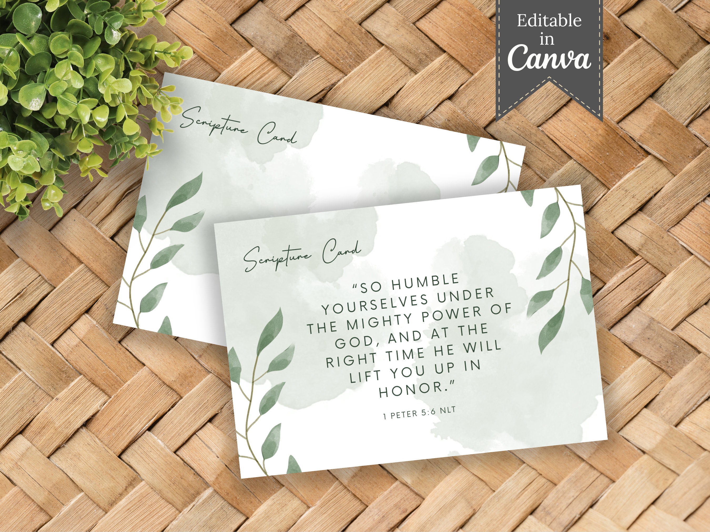 Editable Scripture Cards | Bible Verse Card | Prayer Card ...