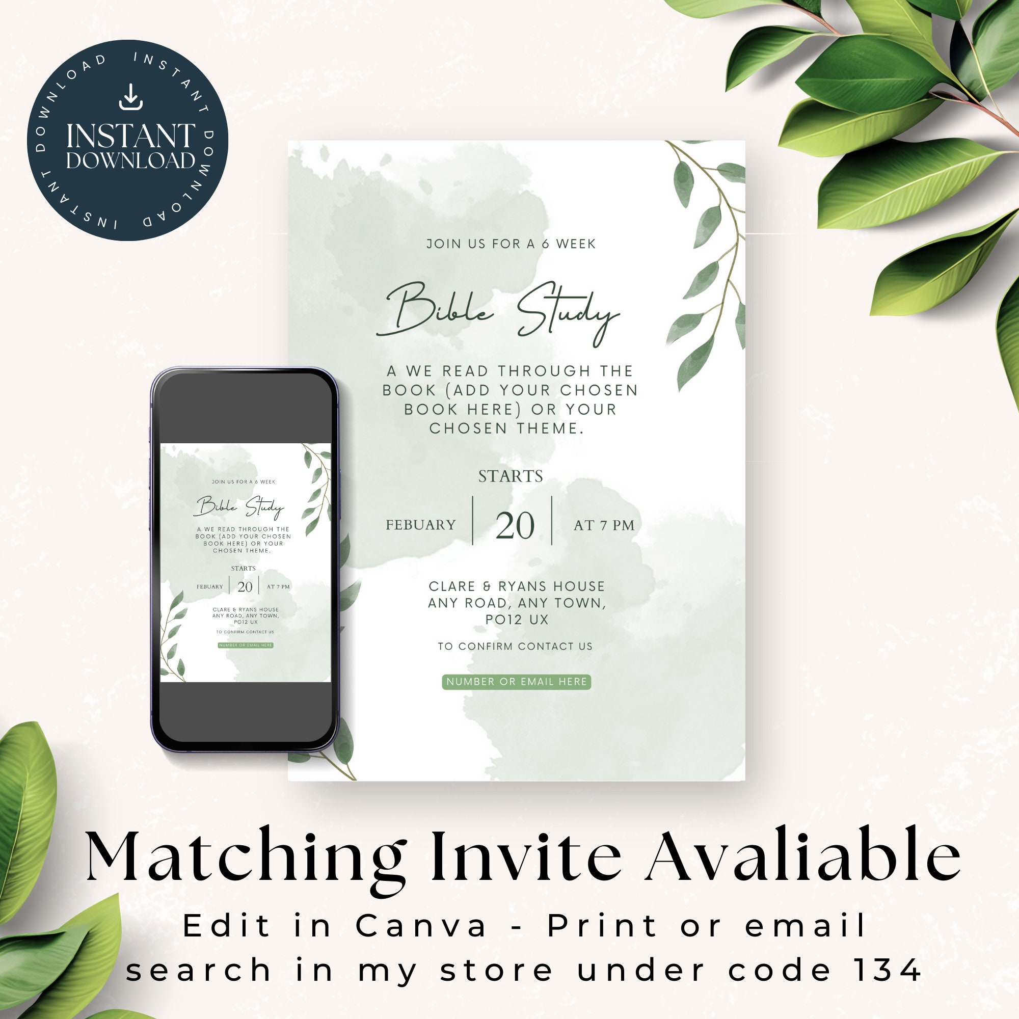 Editable Bible Study Booklet for Hosting Bible Study Template ...