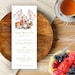 English Afternoon Tea Menu Template | Editable High Tea Menu ...