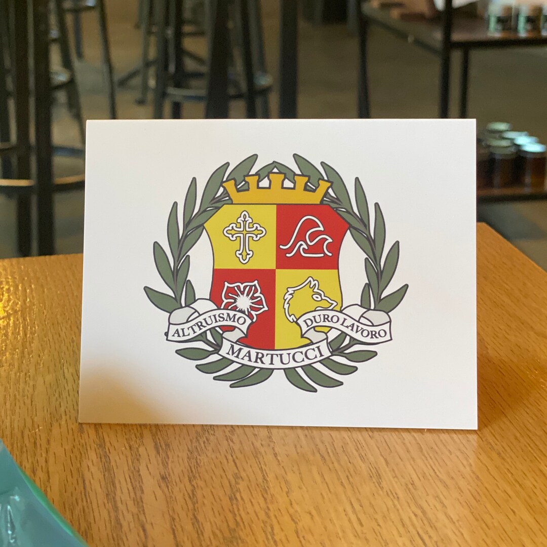 Custom Family Crest + 10 Free Cards - Etsy