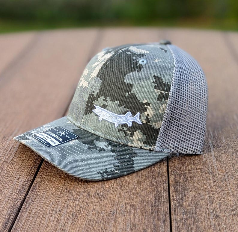Musky Embroidered Hat | Trucker Hats | Dad Gift | Muskie Fishing Hat ...