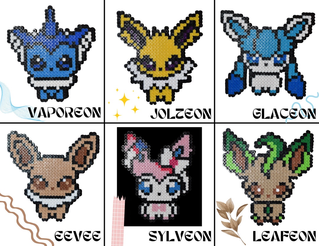Pokemon Eeveelutions Fan Art Pokemon Wall Art Eevie Sylveon Glaceon ...