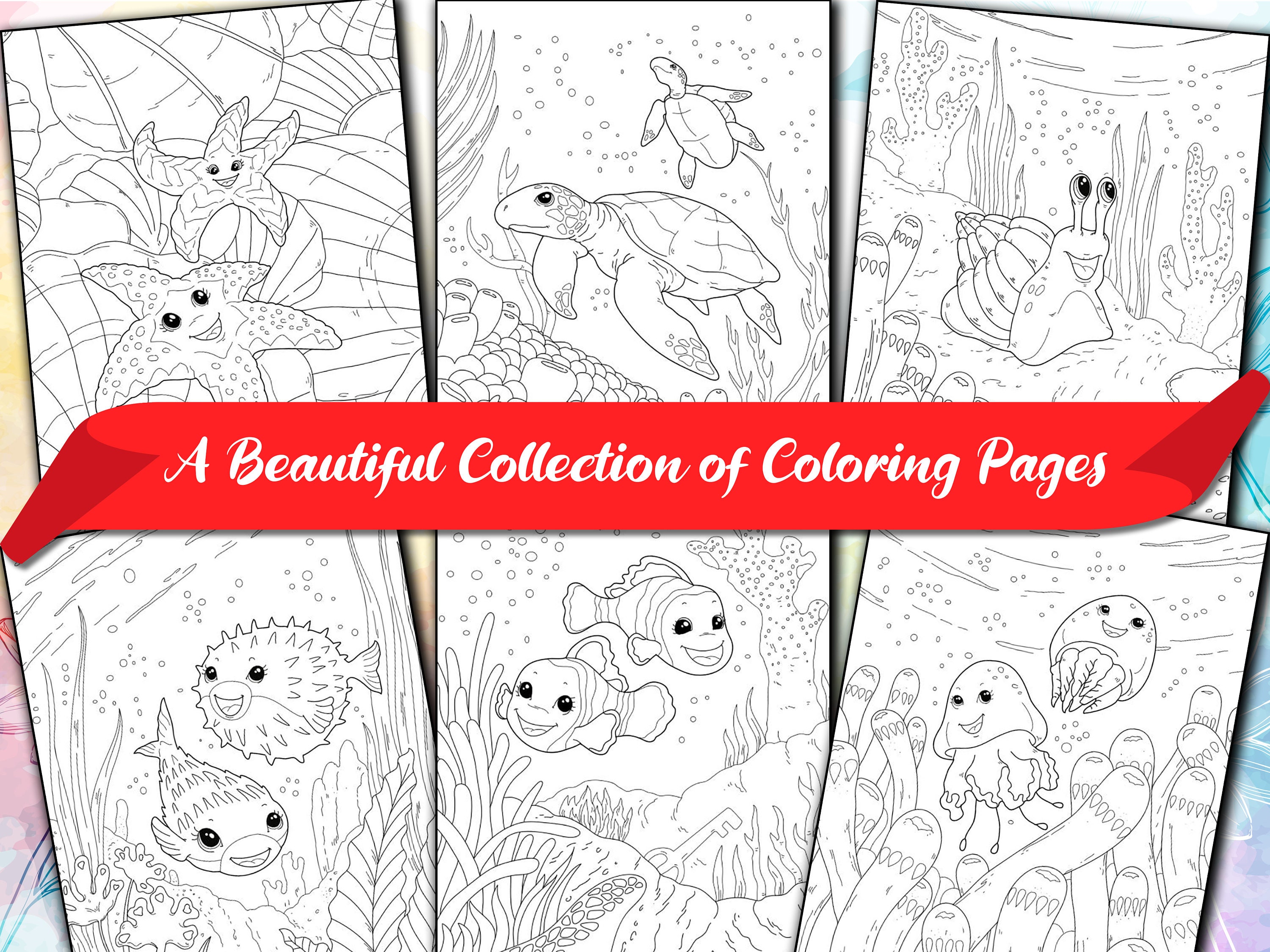 Sea Baby Animals: an Amazing Coloring Book With a Collection of ...