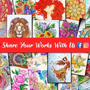 Enchanted World Coloring Book: 70 Magical Pages (printable PDF) - Etsy