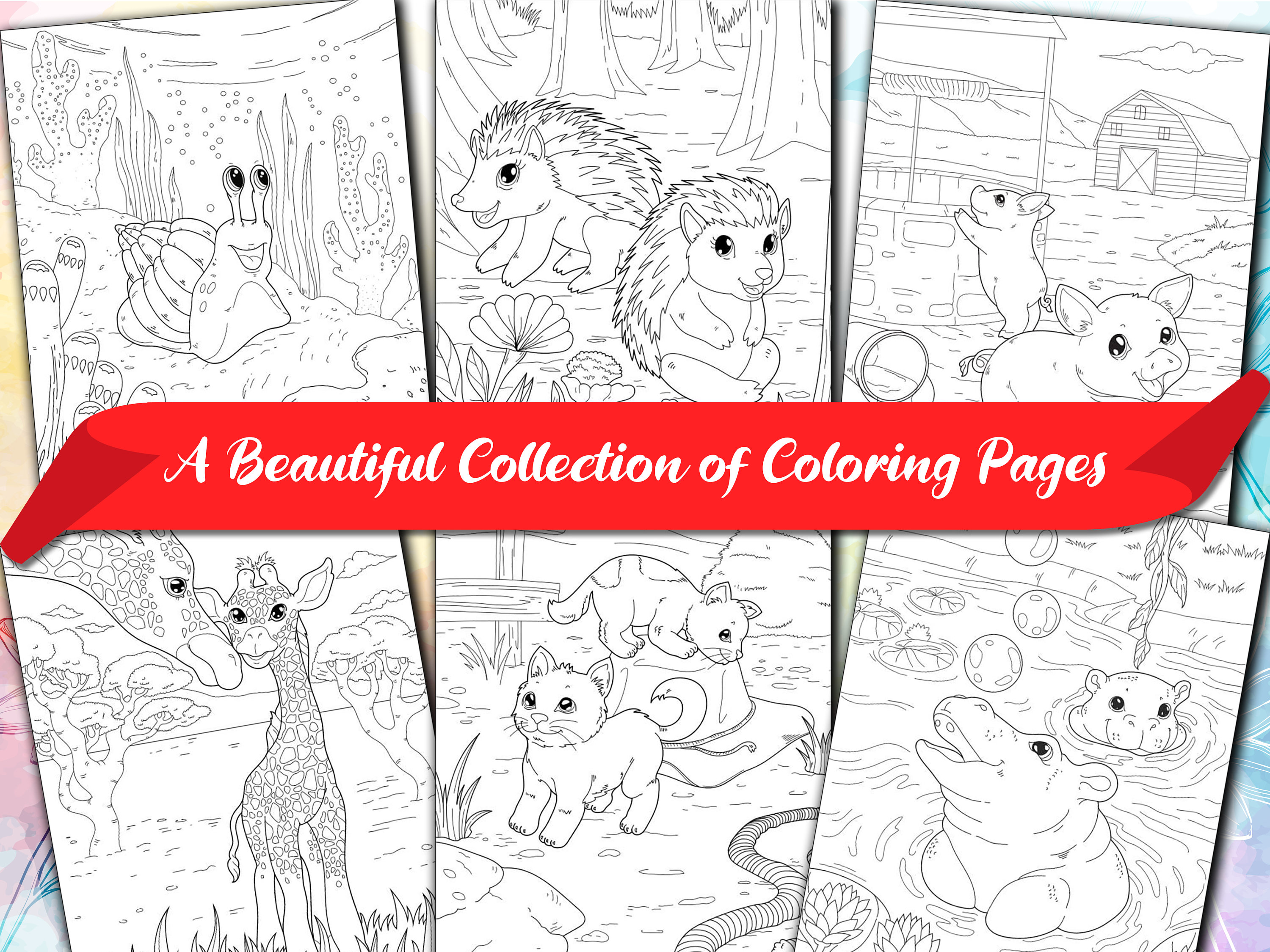 100 Baby Animals: an Amazing Coloring Book With a Collection - Etsy