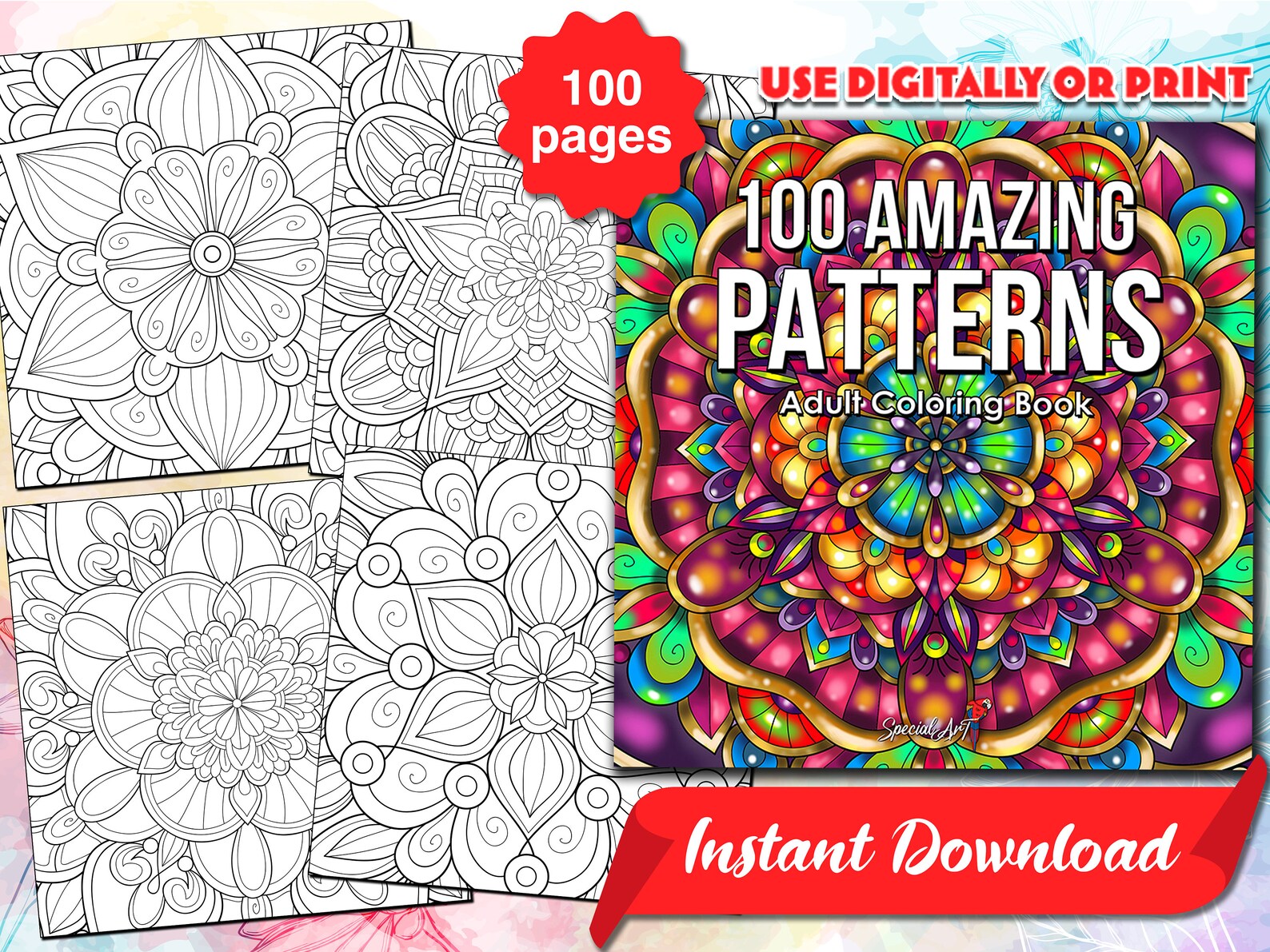 100 Amazing Patterns: an Adult Coloring Book With More Than 100 Fun and ...