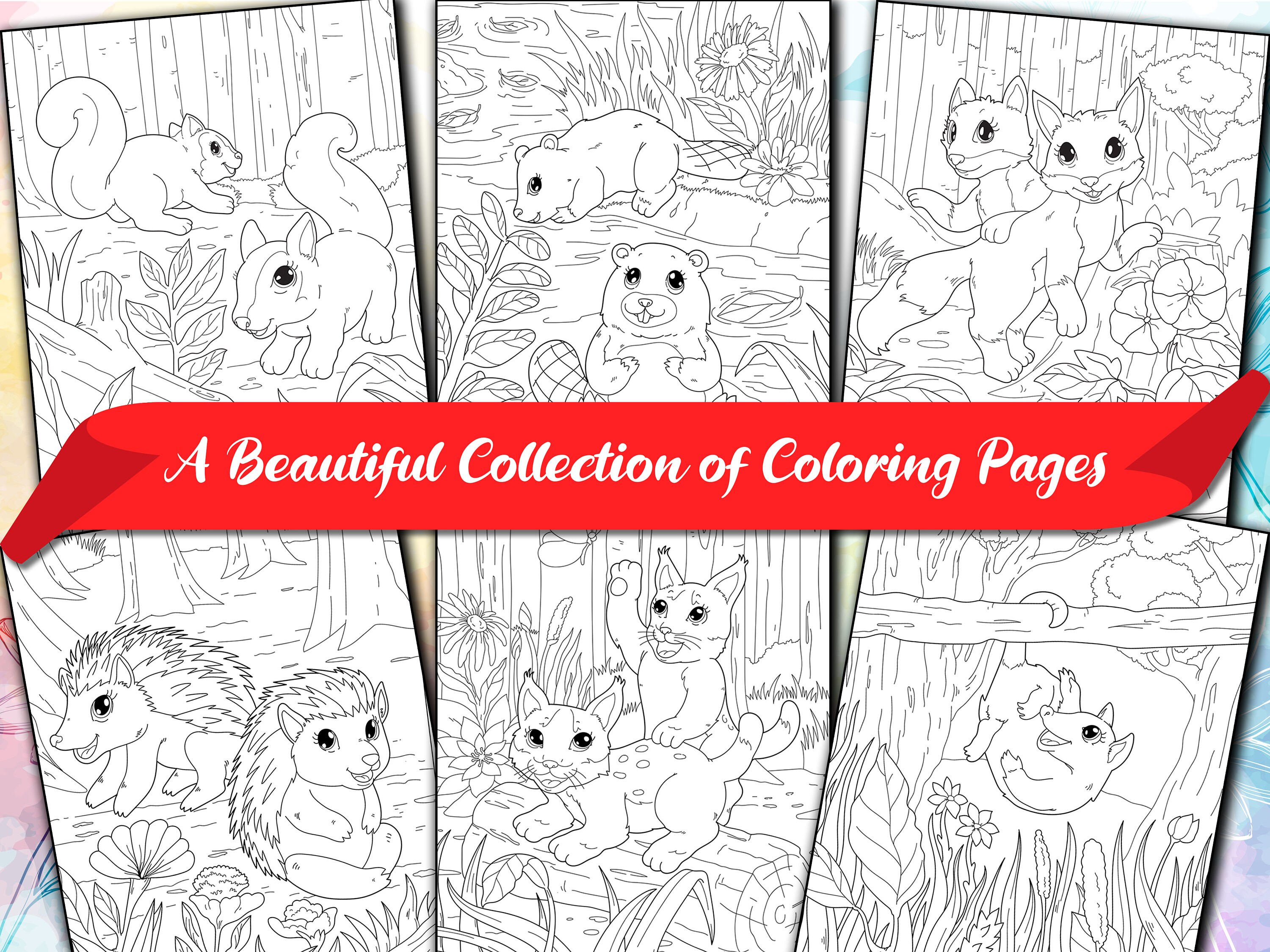 Forest Baby Animals: Amazing Coloring Book With a Collection of ...