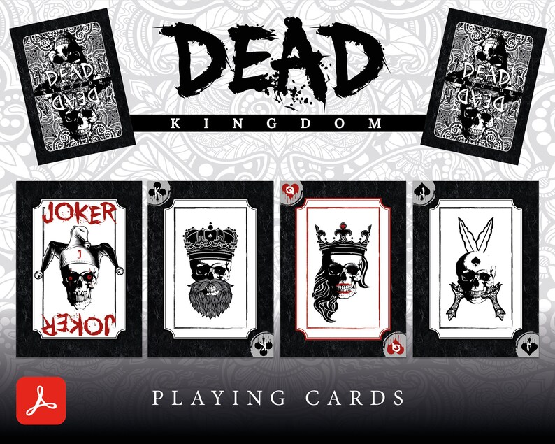 Playing Cards: Dead Kingdom DIGITAL DOWNLOAD - Etsy