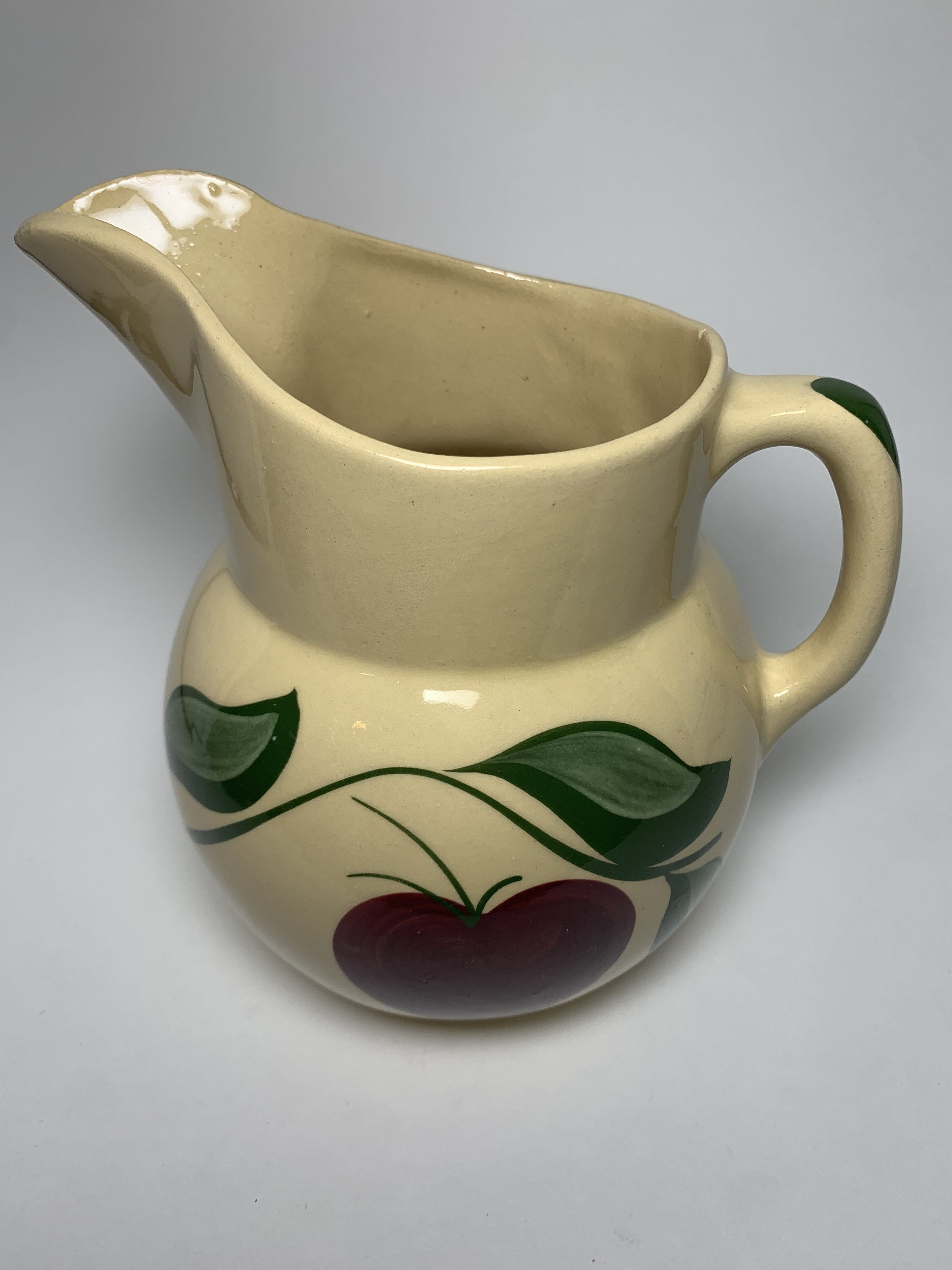 Vintage Wyatt Pottery Apple Pitcher - Etsy